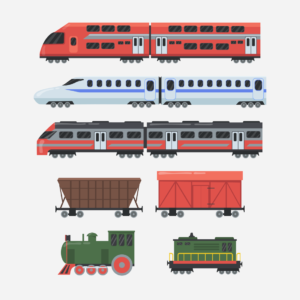 Train SVG Bundle: 9 Files – MasterBundles