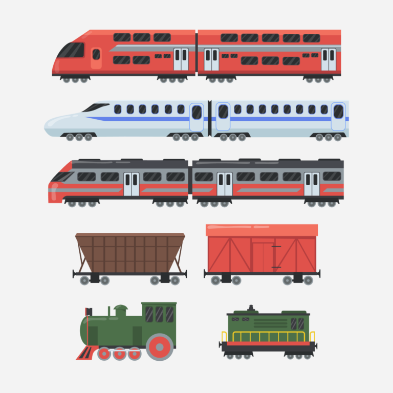 Train SVG Bundle: 9 Files – MasterBundles