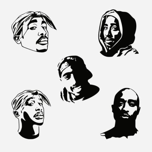 Tupac SVG: 5 Files – MasterBundles