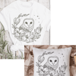 Barn Owl SVG, Boho Owl with Flowers SVG, Decorative Owl SVG – MasterBundles
