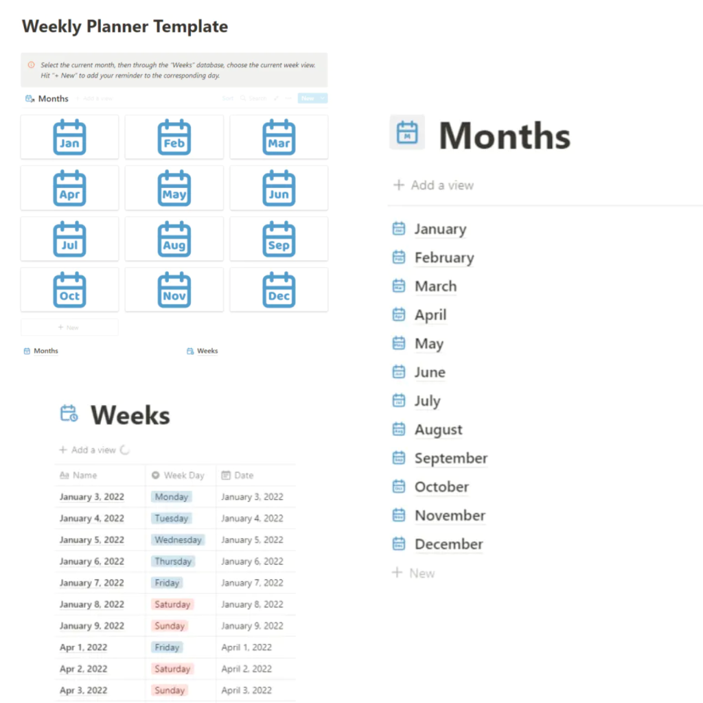 Weekly Planner Notion Template – MasterBundles