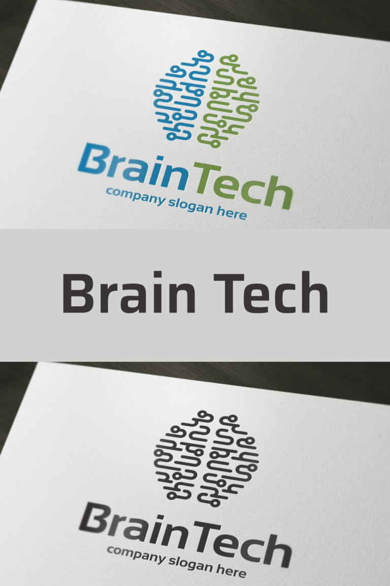 Brain Tech Logo Template – MasterBundles