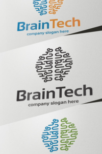 Brain Tech Logo Template – MasterBundles