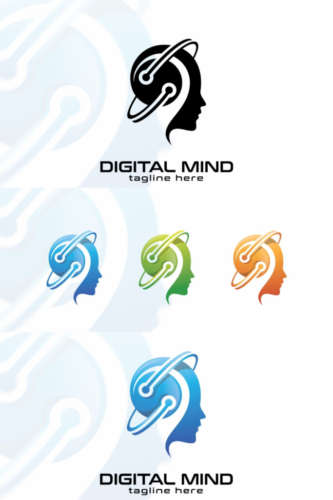 Digital Mind - Logo Template – MasterBundles