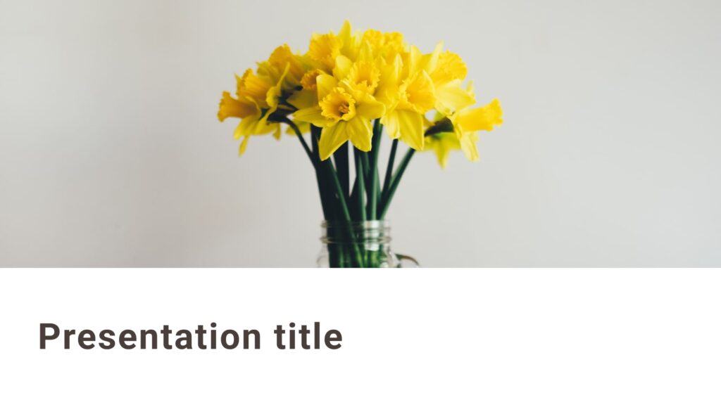 Free Powerpoint Background Yellow Flower | Master Bundles