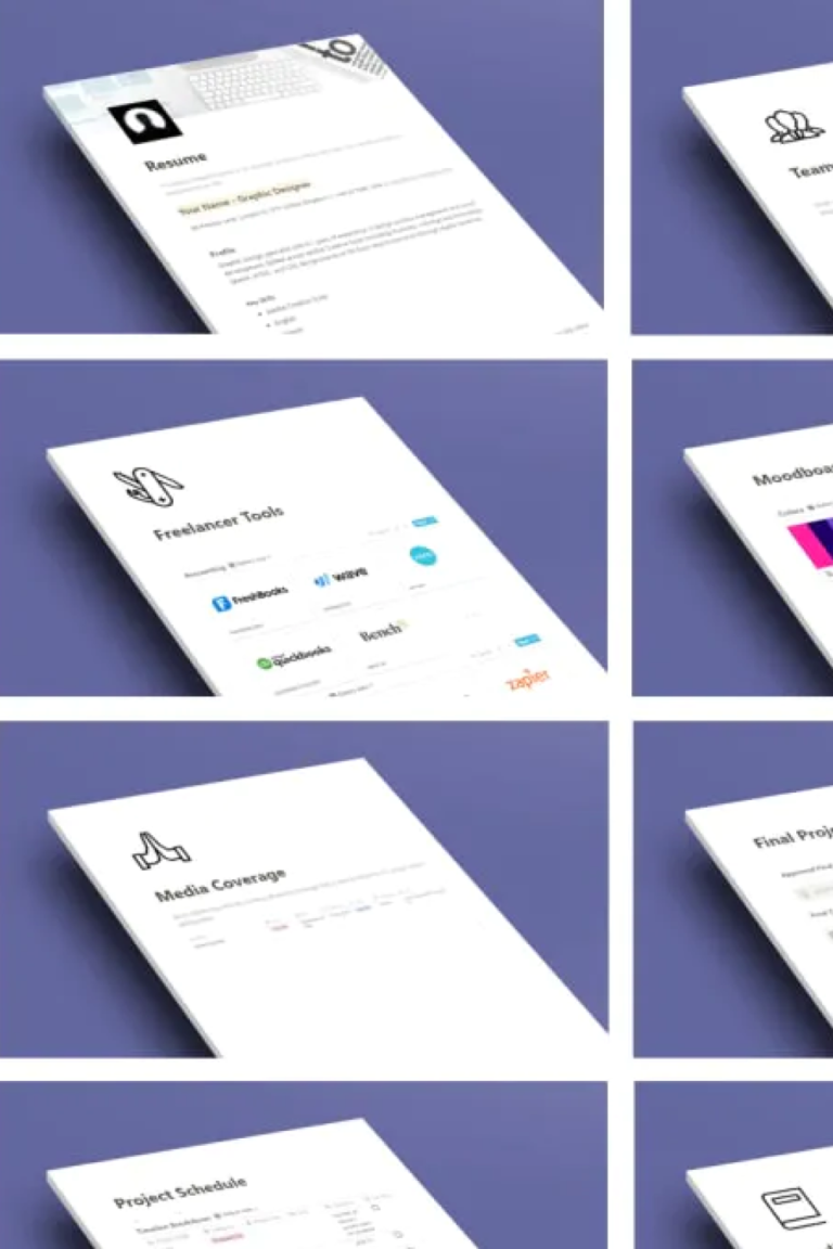 Notion 50+ Page Freelancer Pack Edition – MasterBundles