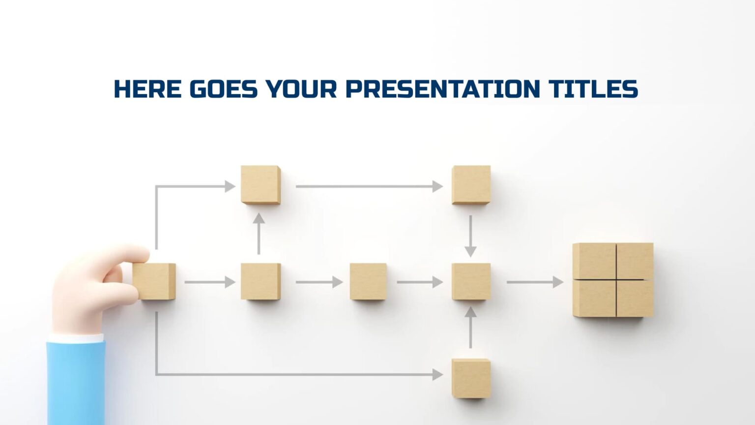 Free Powerpoint Minimal Flowchart Template | Master Bundles