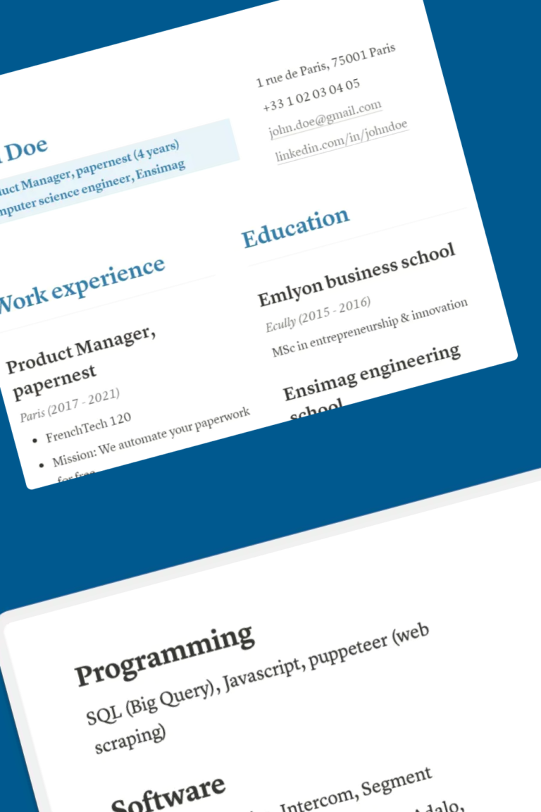 Serious Resume CV – MasterBundles