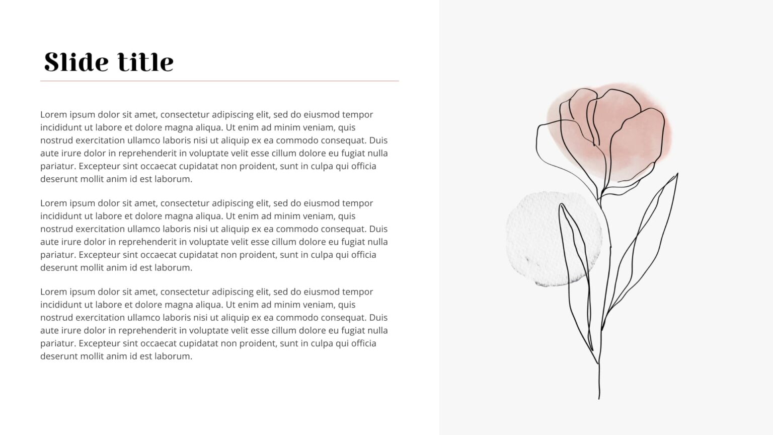 Free Aesthetic Flower Simple Powerpoint Background | Master Bundles