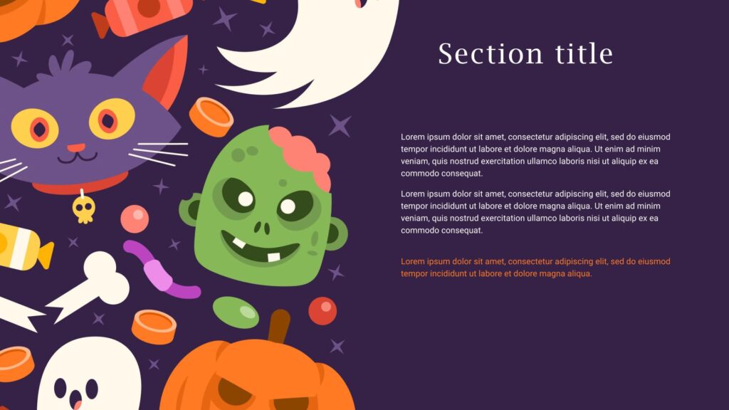 Free Halloween Purple Powerpoint Template | Master Bundles