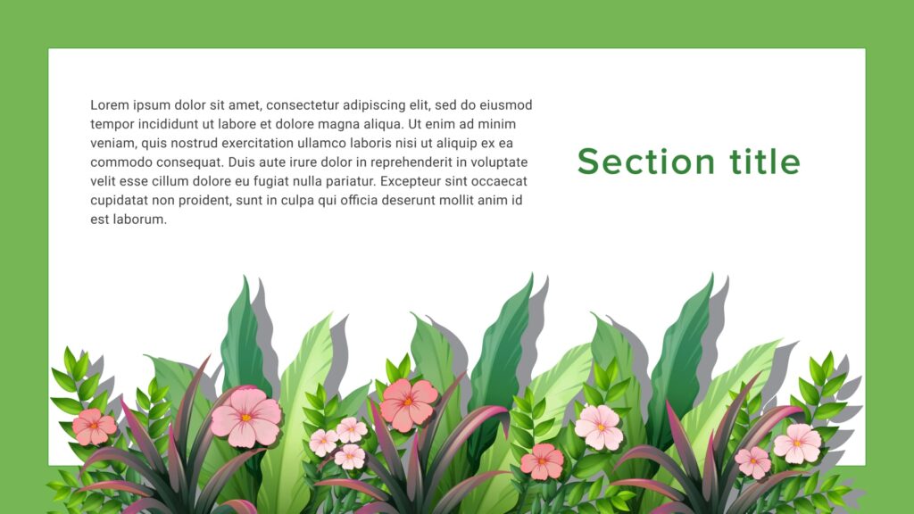 Free Rustic Flower Powerpoint Background | Master Bundles