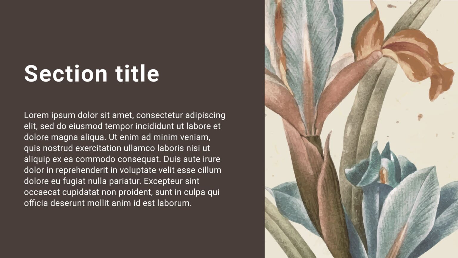 Free Vintage Flower Floral Powerpoint Background | Master Bundles