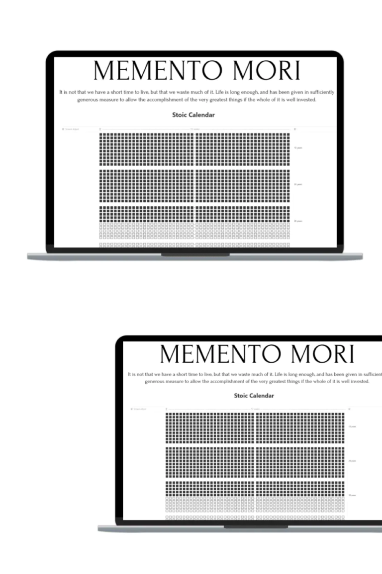 Stoic Life Calendar Notion Template – MasterBundles