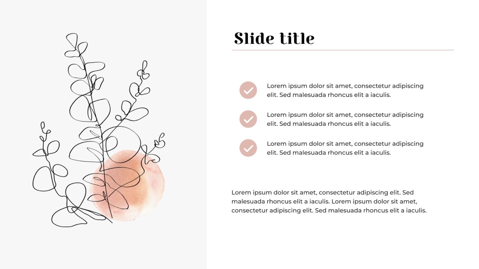 Free Aesthetic Flower Simple Powerpoint Background | Master Bundles