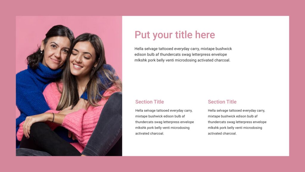 Free Pink Mother's Day Powerpoint Template – MasterBundles