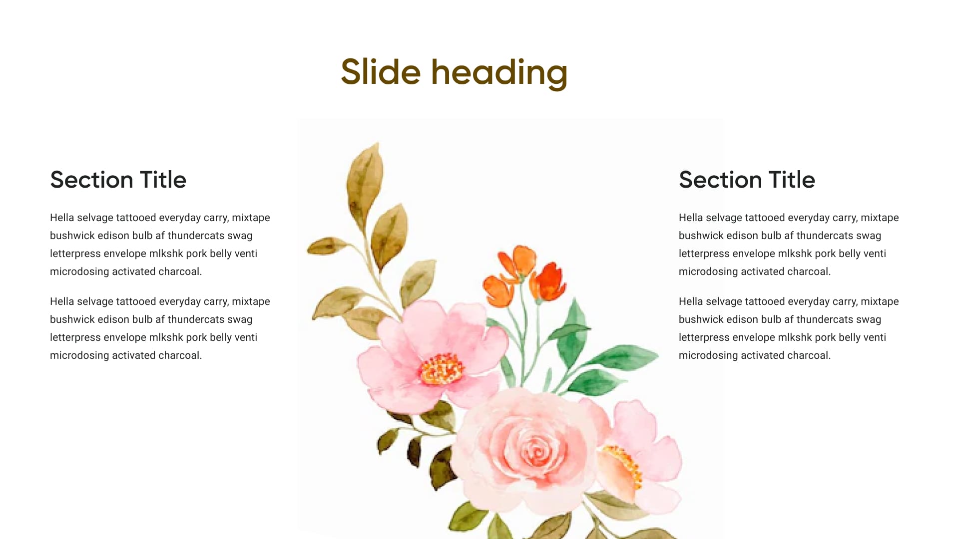 Free Powerpoint Background Pink Flower | Master Bundles
