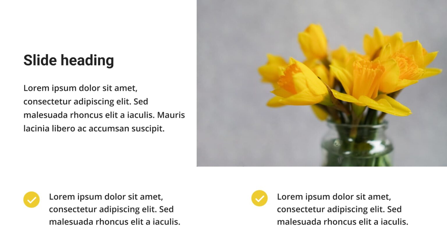 Free Powerpoint Background Yellow Flower | Master Bundles