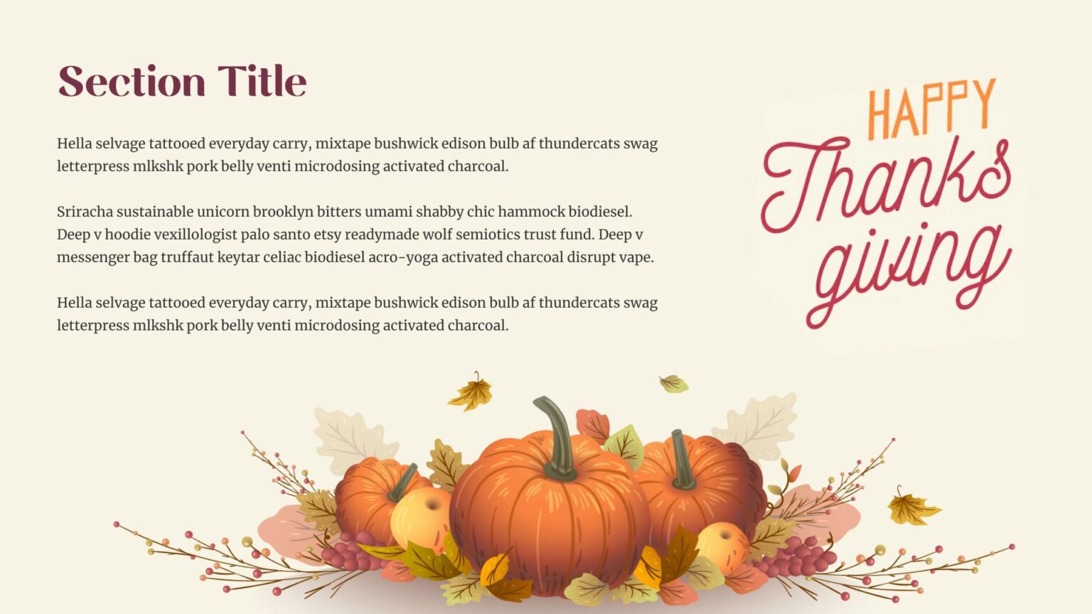 Thanksgiving Powerpoint Background – MasterBundles