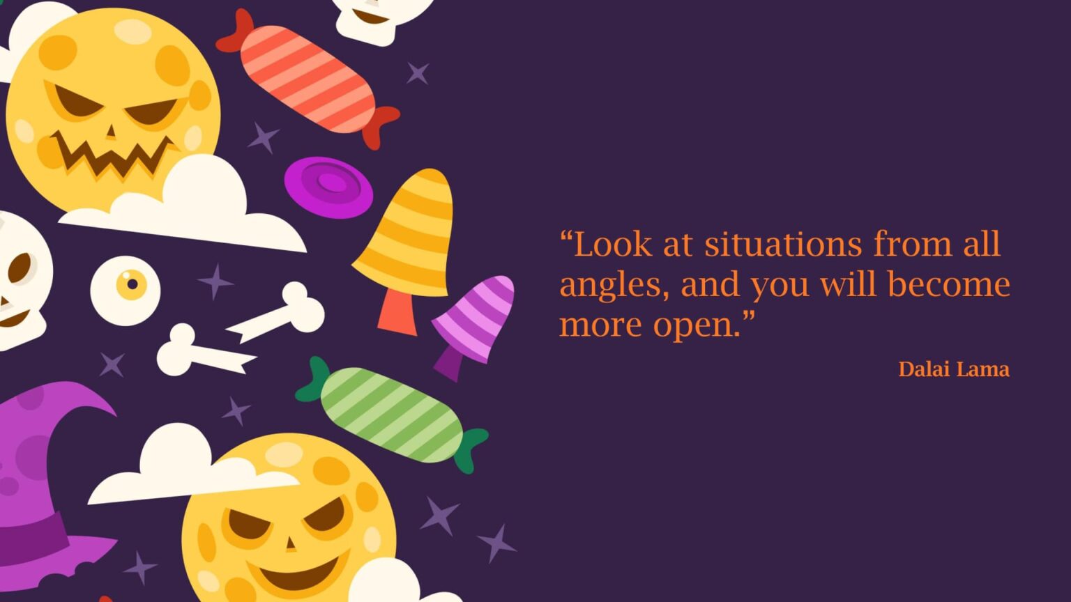 Free Halloween Purple Powerpoint Template | Master Bundles