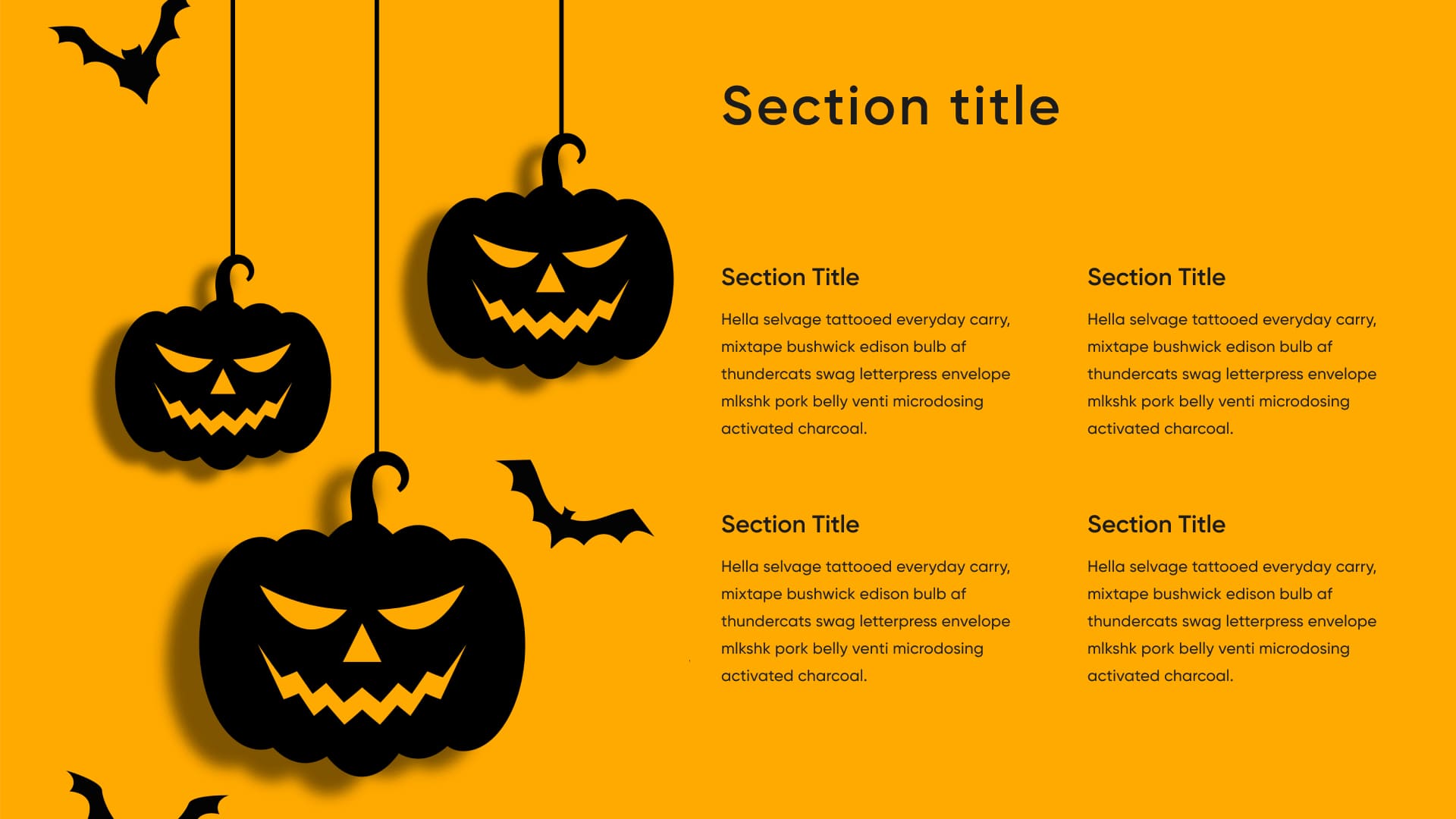 Free Yellow Halloween Powerpoint Template – MasterBundles