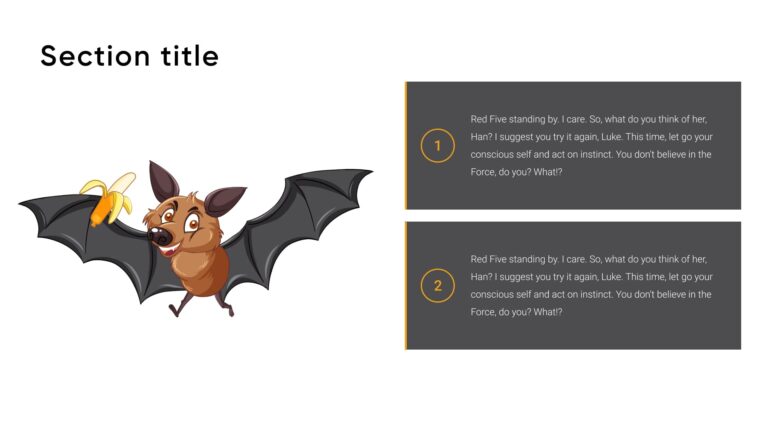 Free Halloween Bat Themed Powerpoint Template | Master Bundles