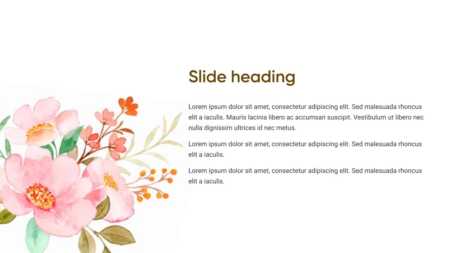 Free Powerpoint Background Pink Flower | Master Bundles