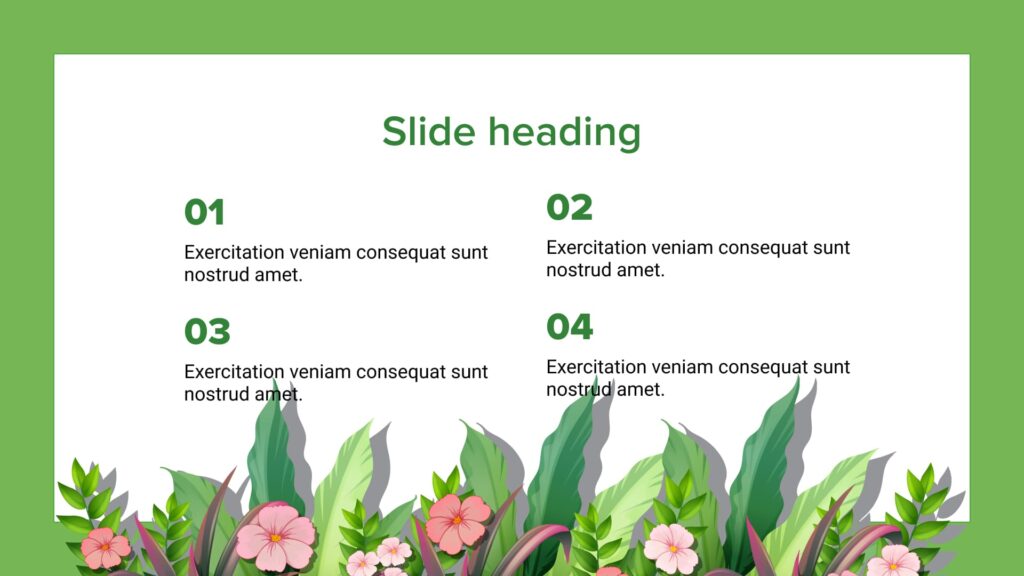 Free Rustic Flower Powerpoint Background | Master Bundles