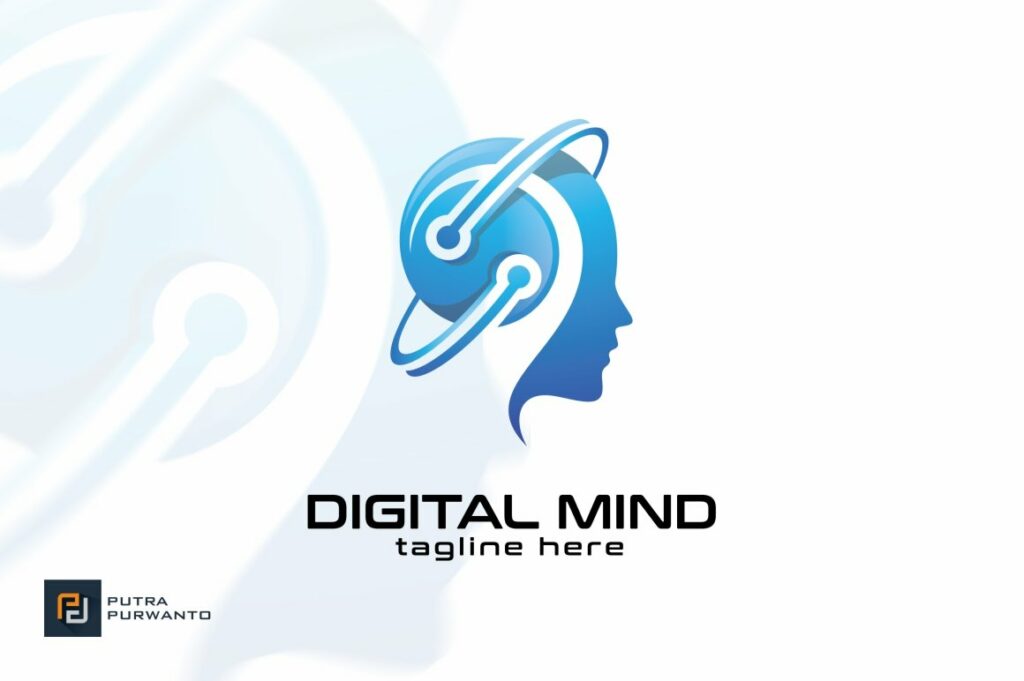Digital Mind - Logo Template – MasterBundles