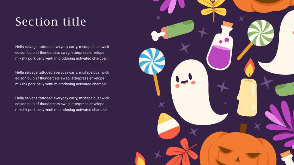 Free Halloween Purple Powerpoint Template | Master Bundles