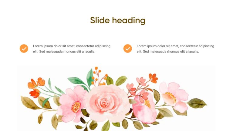 Free Powerpoint Background Pink Flower | Master Bundles