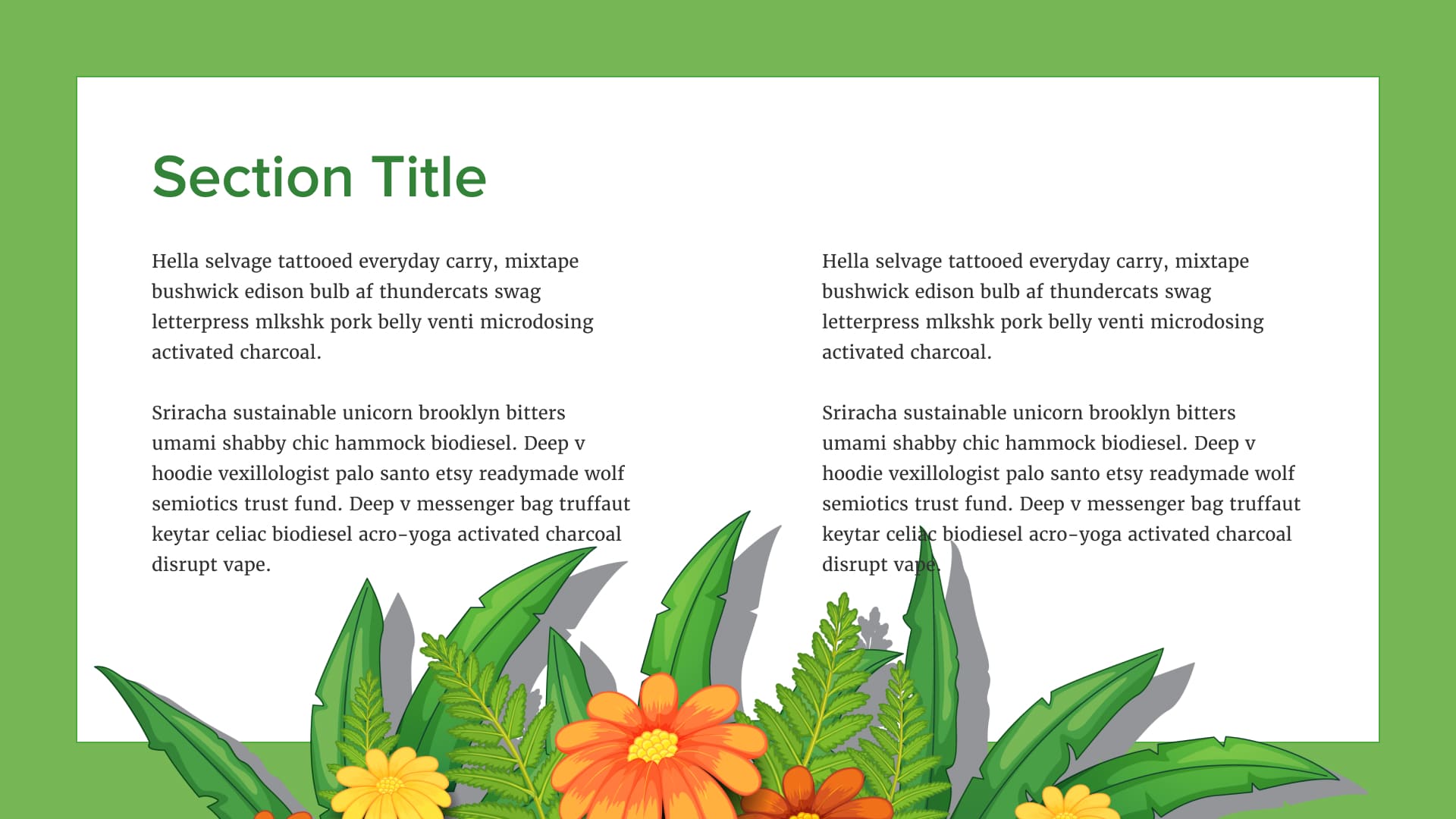 Free Rustic Flower Powerpoint Background | Master Bundles