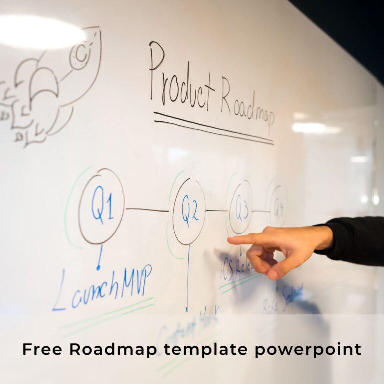 Free Clean Roadmap Template Powerpoint – MasterBundles