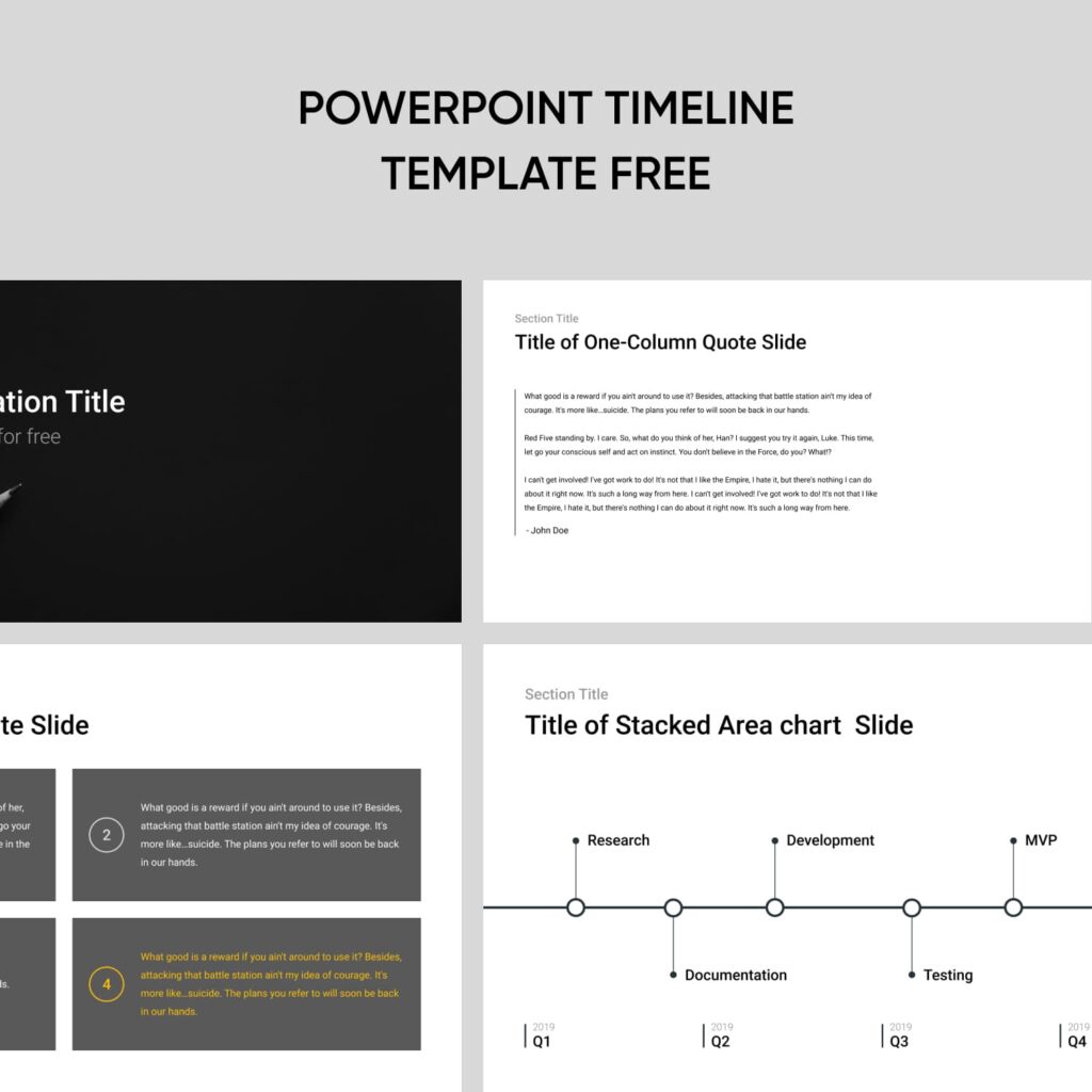 Powerpoint Timeline Template Free – MasterBundles