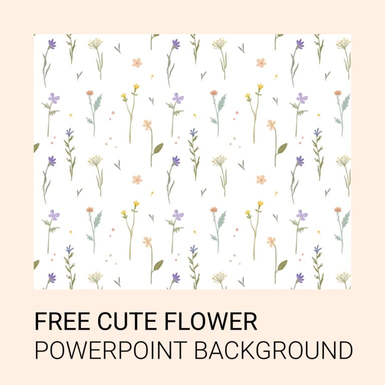 Free Cute Flower Powerpoint Background – MasterBundles