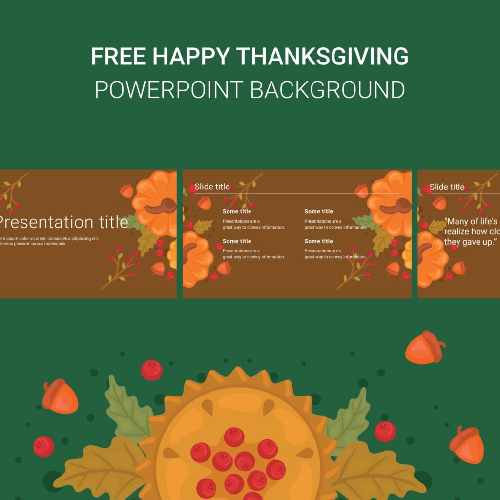 Free Happy Thanksgiving Powerpoint Background – MasterBundles