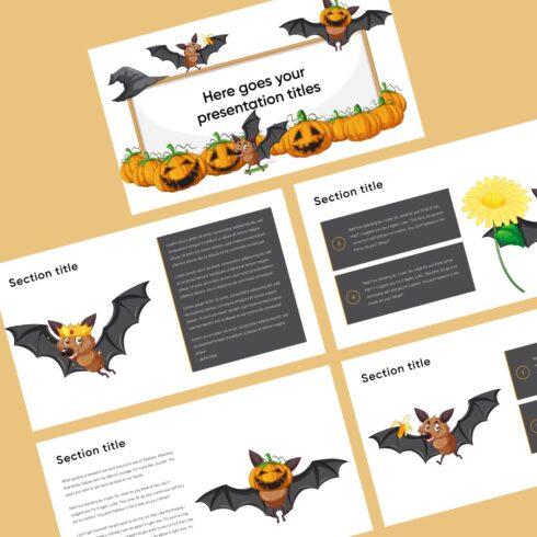Free Halloween Bat Themed Powerpoint Template – MasterBundles