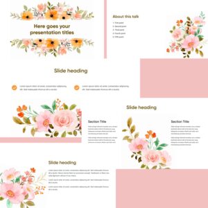 Free Powerpoint Background Pink Flower – MasterBundles