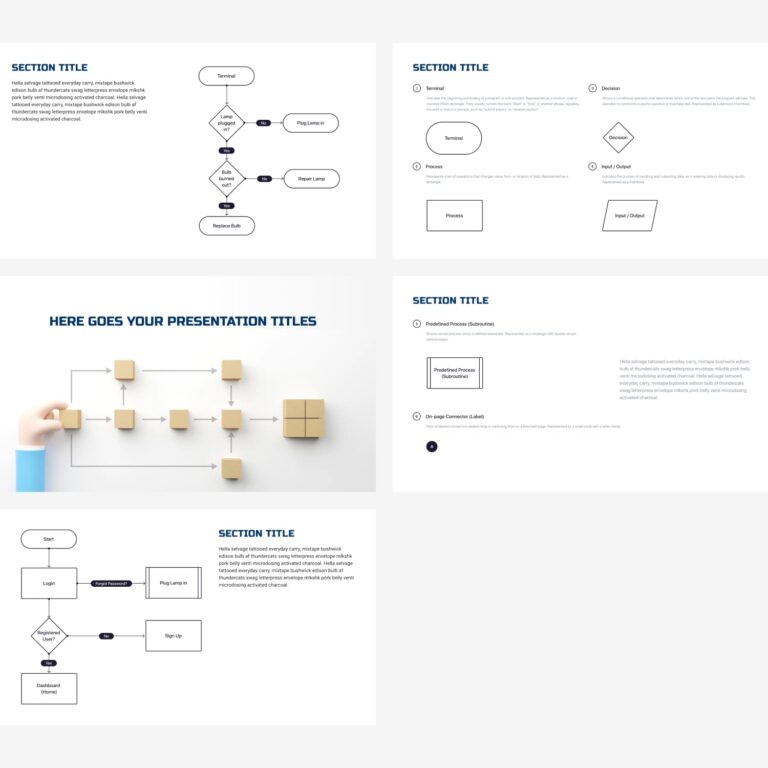 Free Powerpoint Minimal Flowchart Template – MasterBundles