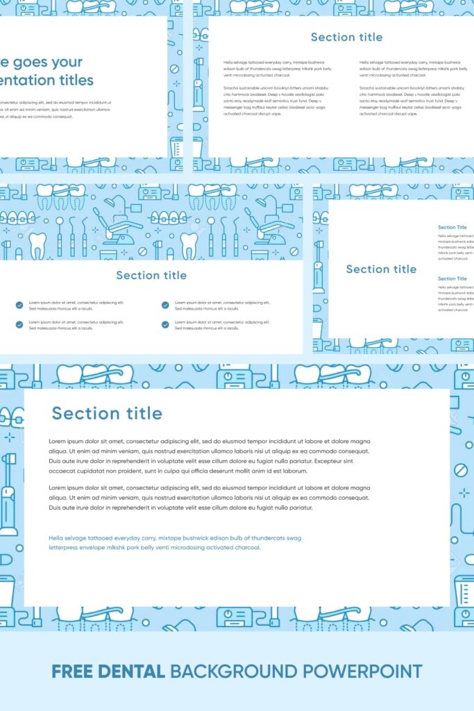 Free Dental Background Powerpoint – MasterBundles