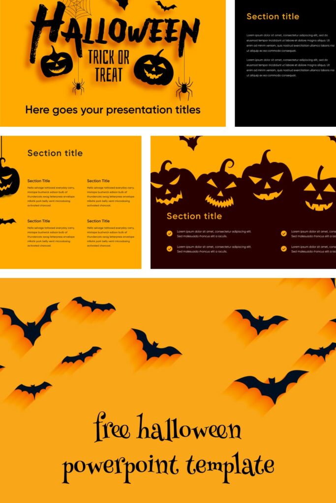 Free Yellow Halloween Powerpoint Template – MasterBundles