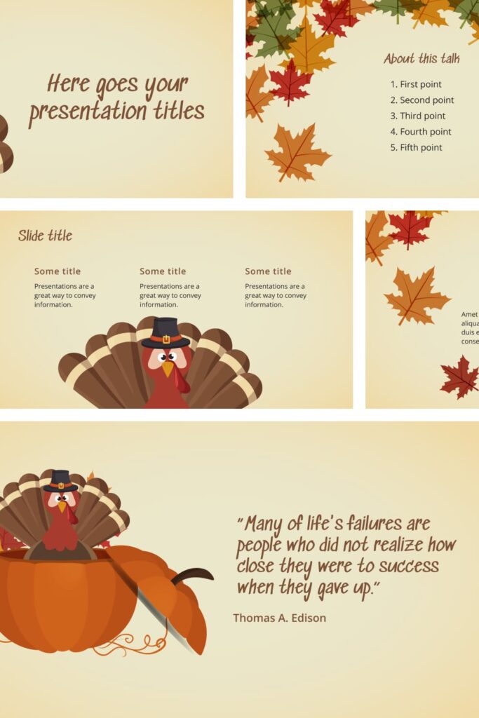 Free Thanksgiving Powerpoint Background Turkey – MasterBundles