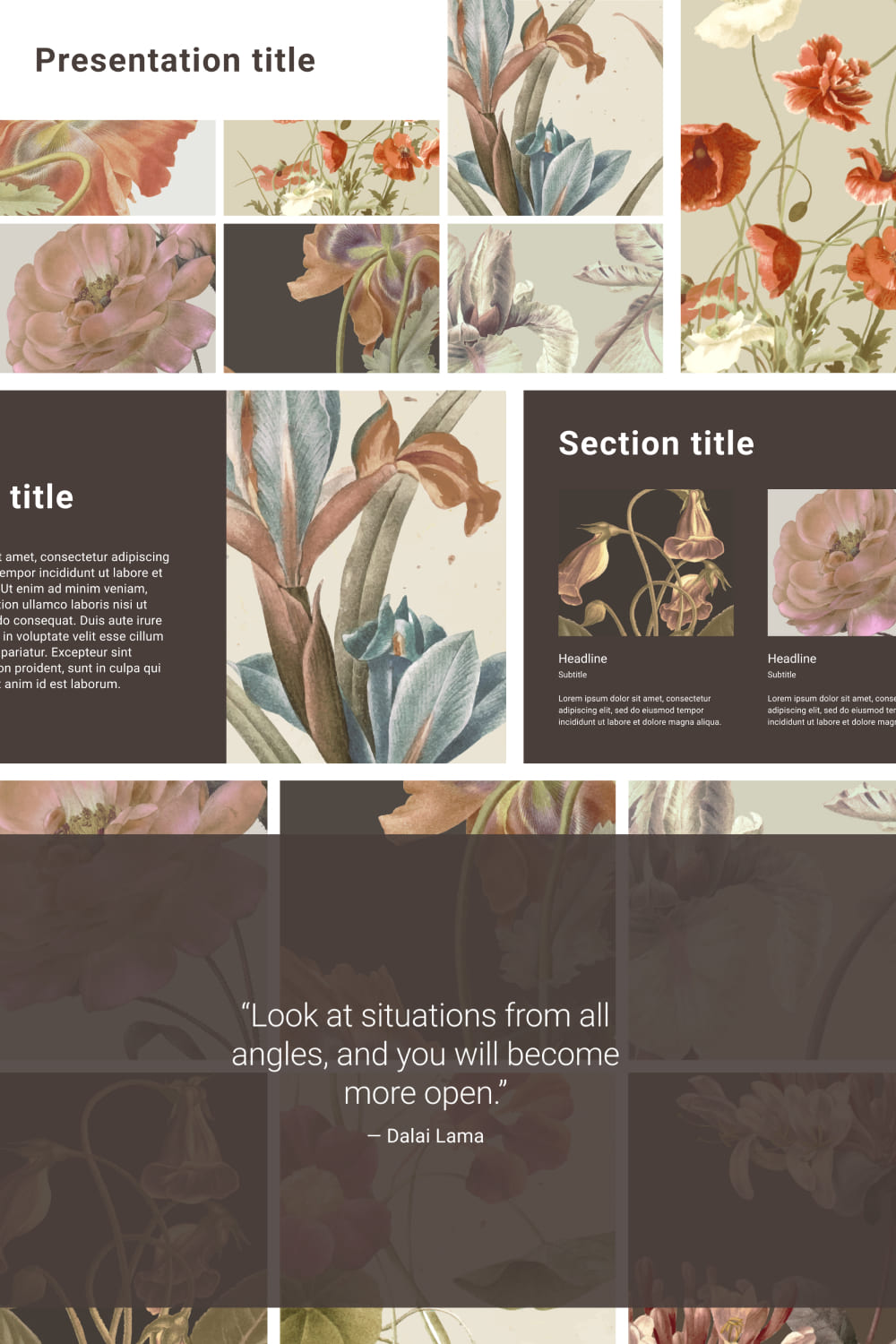 Free Vintage Flower Floral Powerpoint Background – MasterBundles
