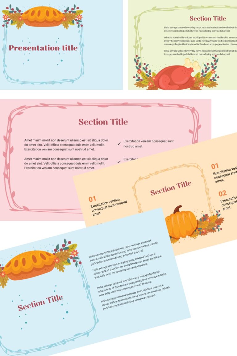 Free Thanksgiving Themed Powerpoint Background – MasterBundles