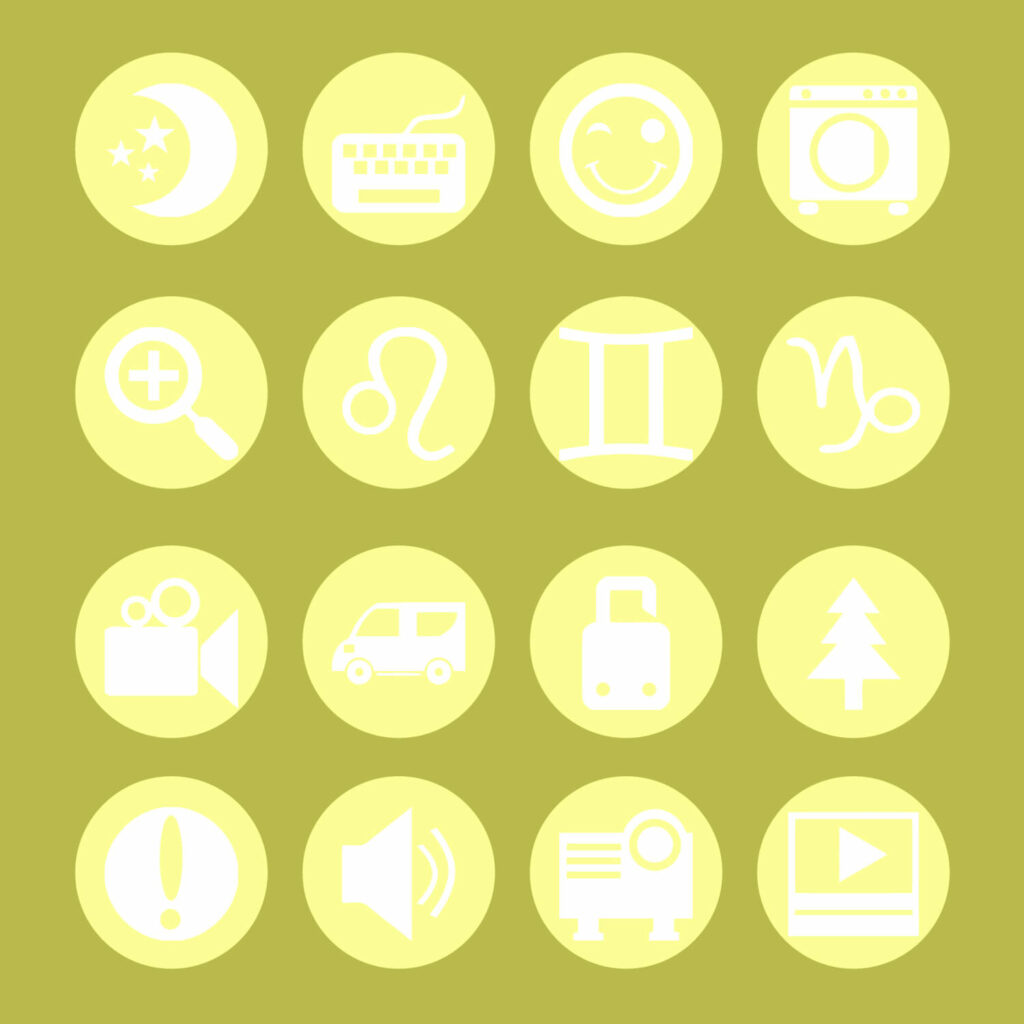 840 Green Pastel Circle Icons | Master Bundles