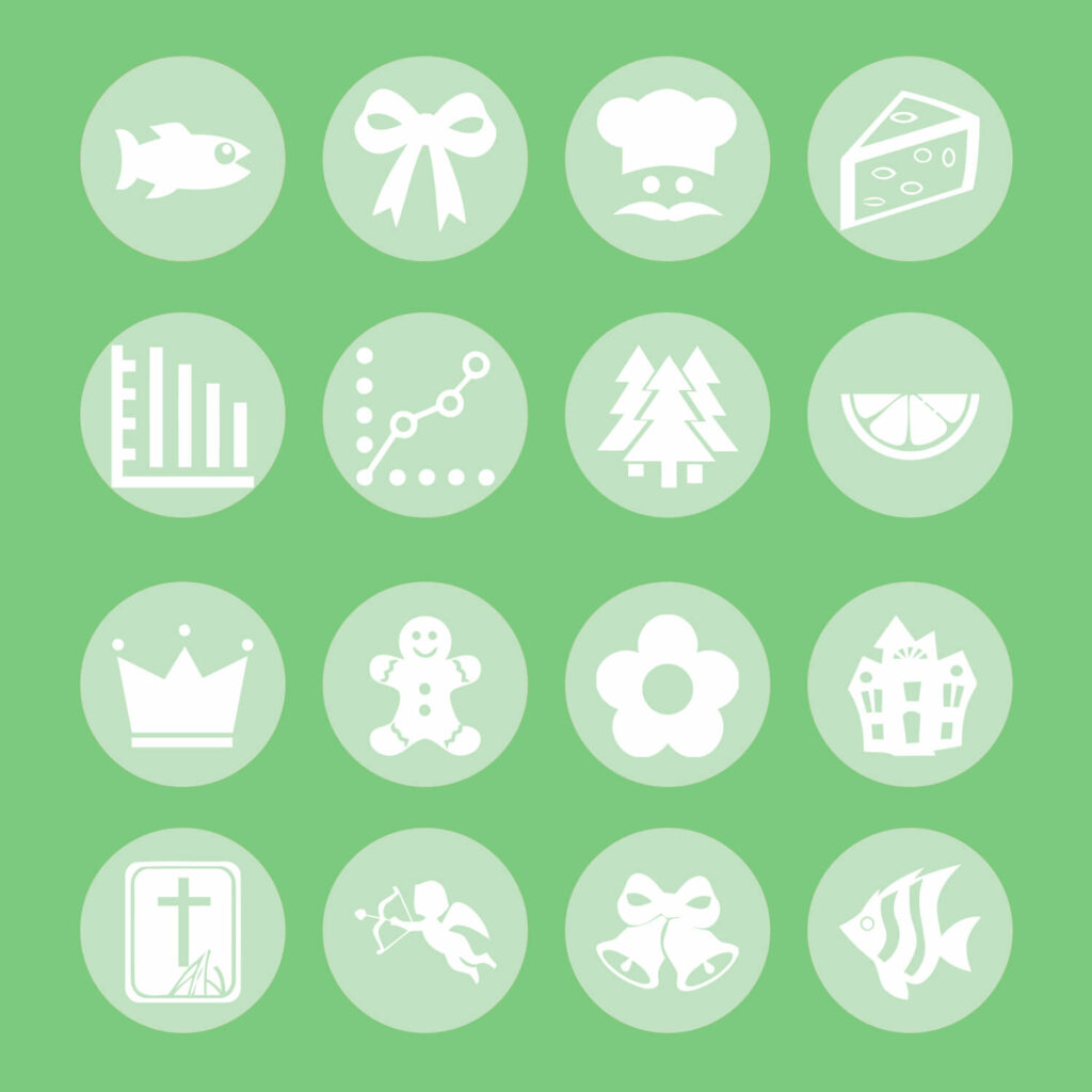 840 Green Pastel Circle Icons – MasterBundles