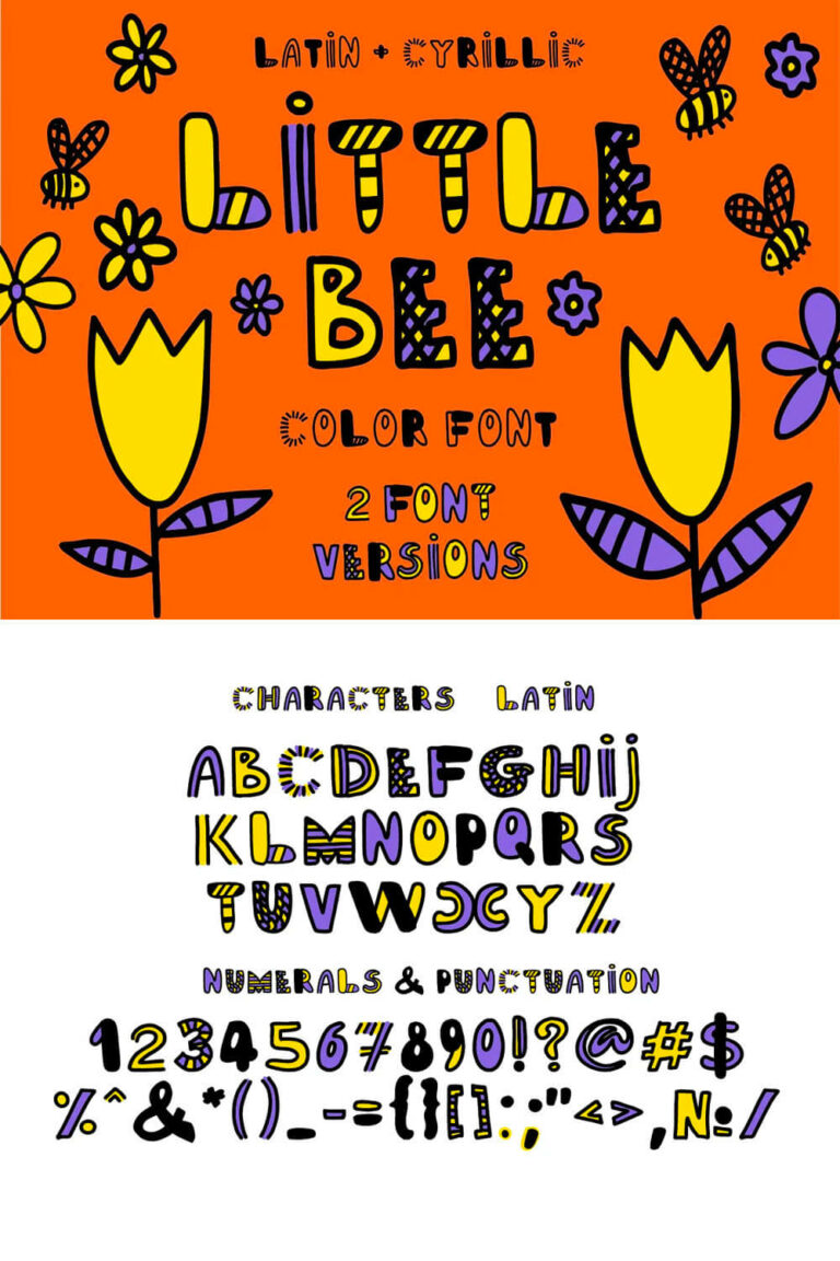 Little Bee Color Font – MasterBundles