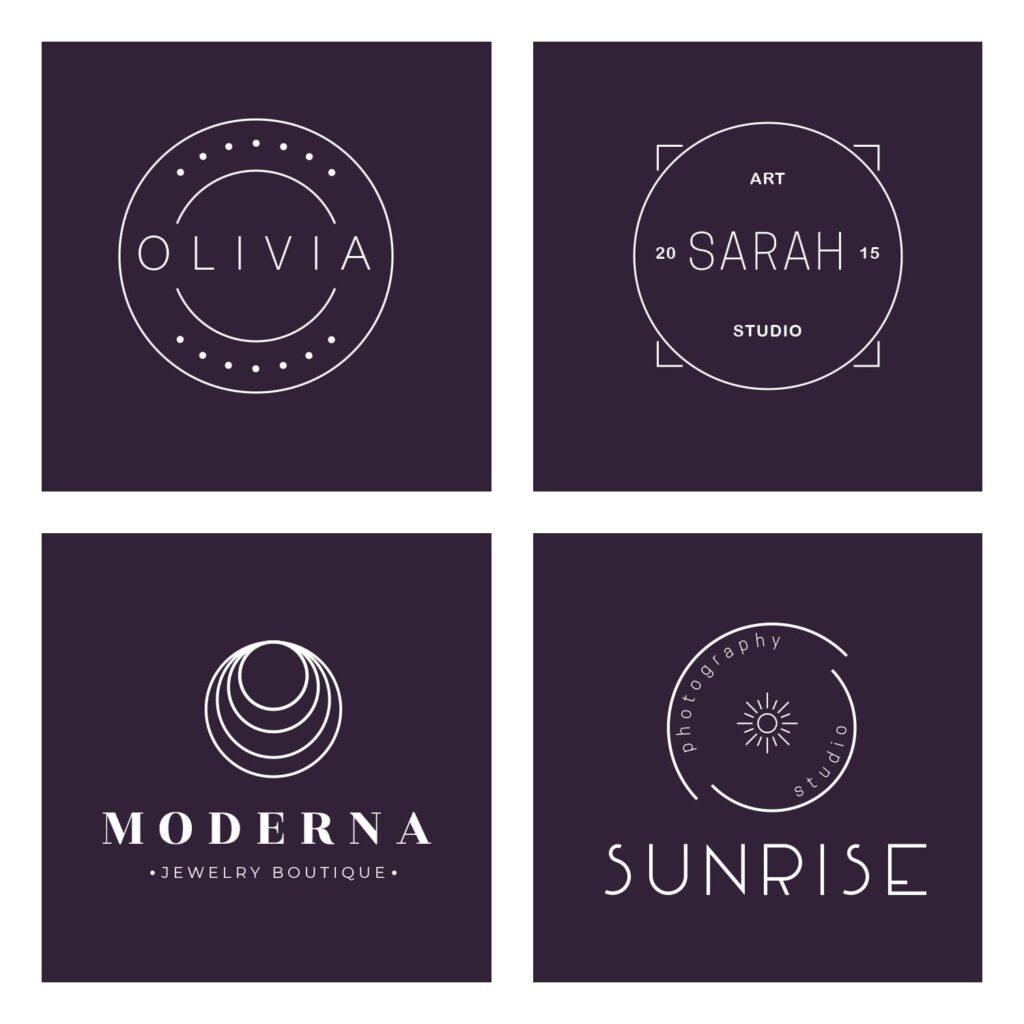 4 Circle Logo Templates – MasterBundles