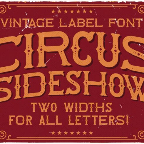Circus Sideshow Vintage Fonts | Master Bundles