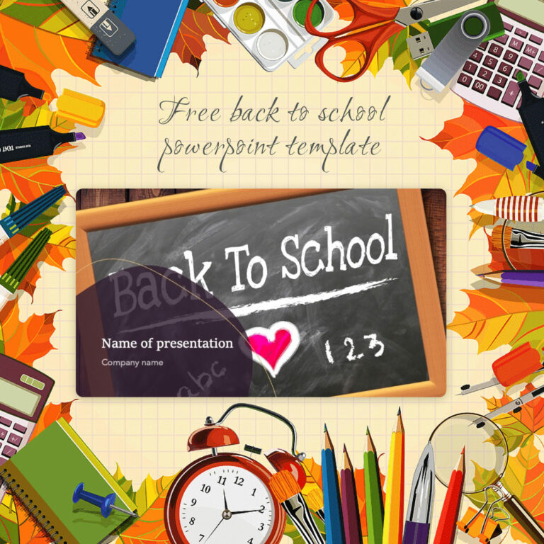 Welcome Back to School Powerpoint Template – MasterBundles