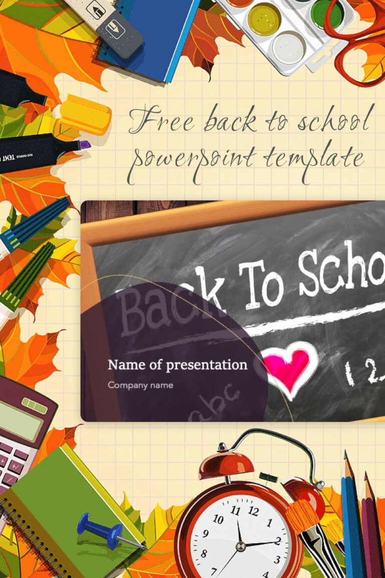 Welcome Back to School Powerpoint Template – MasterBundles